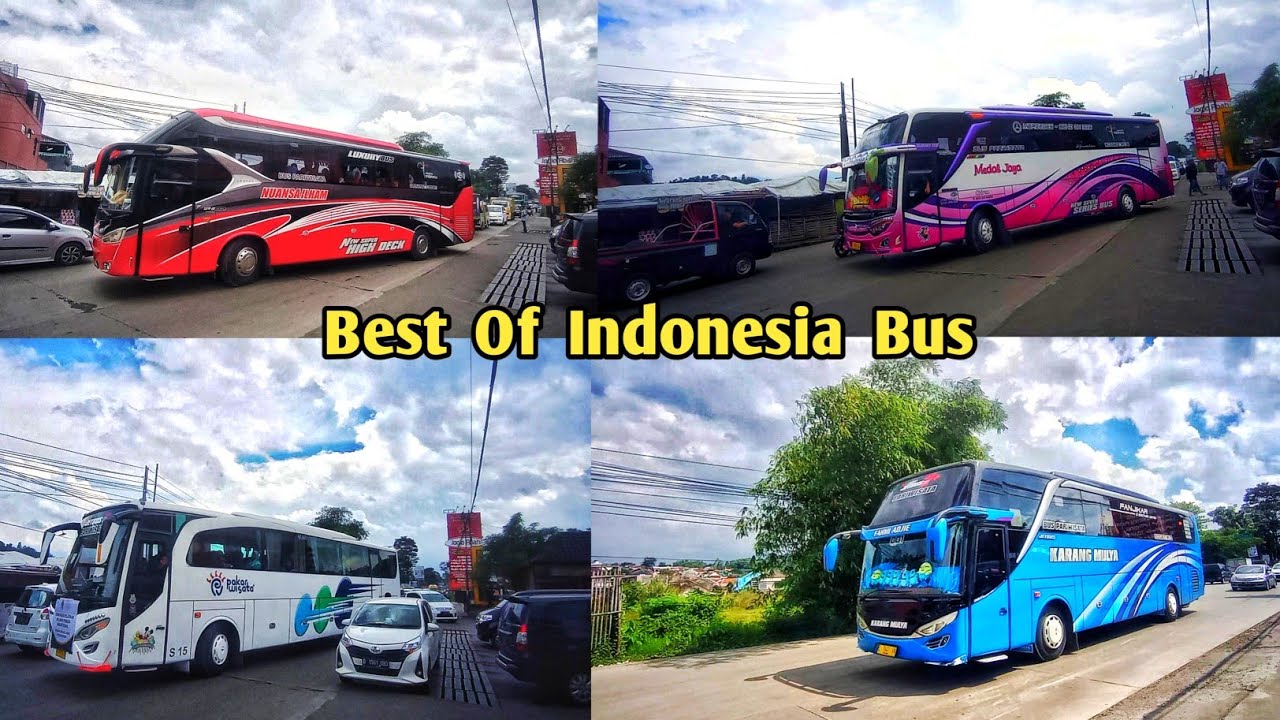 Indonesian Bus Spotting !!! Bus INA || Best Of Indonesian Bus - YouTube
