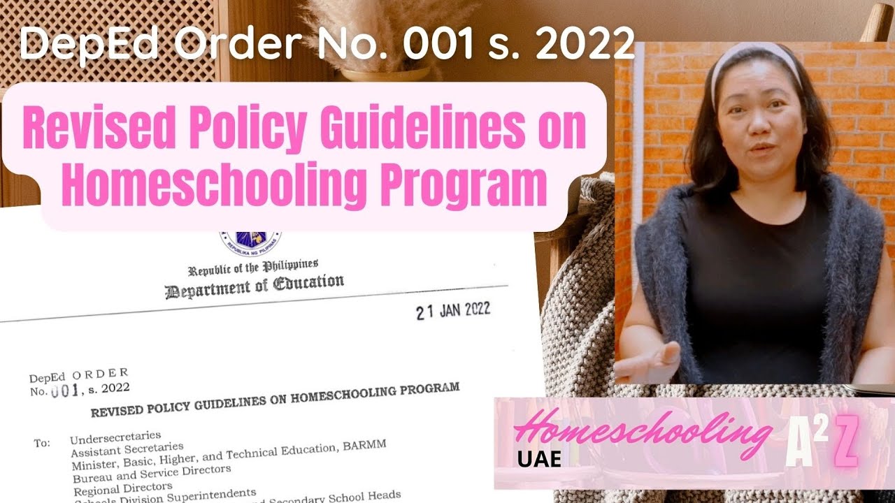 Revised Policy Guidelines On Homeschooling Program Deped Order No Revised Policy Guidelines On Homeschooling Program Deped Order No
