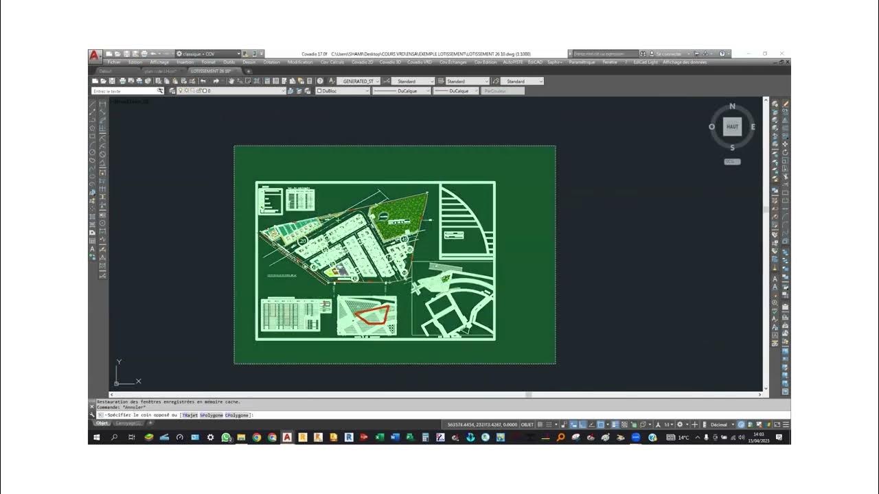 COVADIS PROJET DE VOIRIE LOTISSEMENT - PARTIE 1 - YouTube