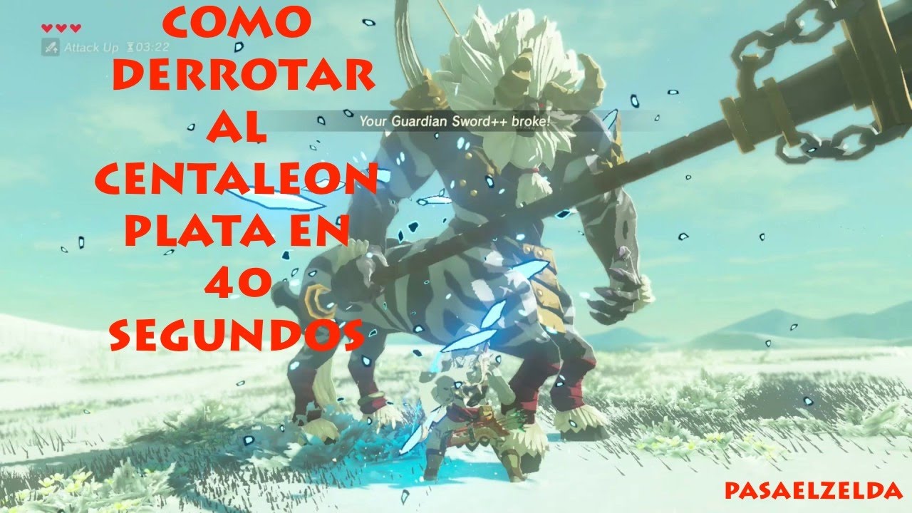 BREATH OF THE WILD | EXPLICATIVO! COMO DERROTAR CENTALEON PLATA EN 40 ...