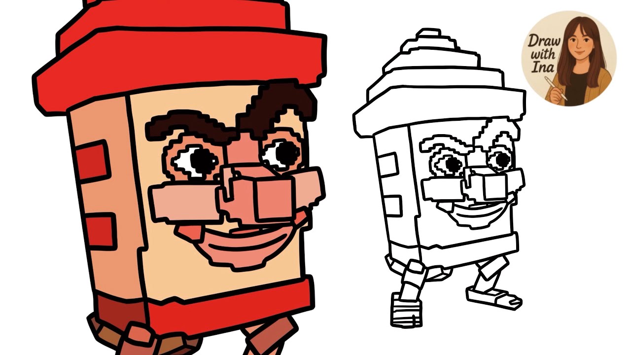 How to draw Pop Pop Sahur from Steal a Brainrot (Roblox )- Step by Step ...