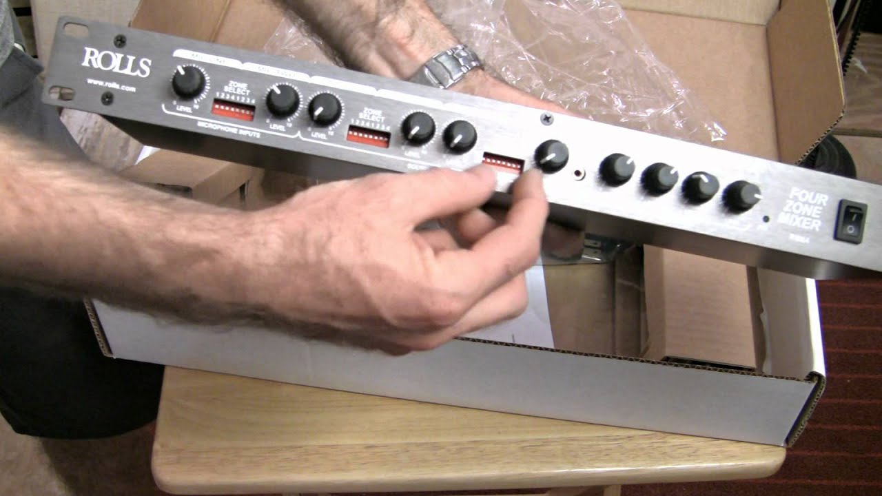 ROLLS RM64 4 Zone Mixer Unboxing & Overview - YouTube