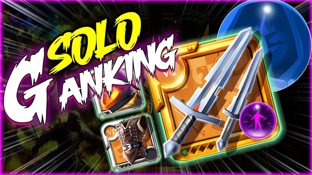 SOLO GANKING with DUAL SWORDS BUILD in OPEN WORLD | Albion Online - YouTube