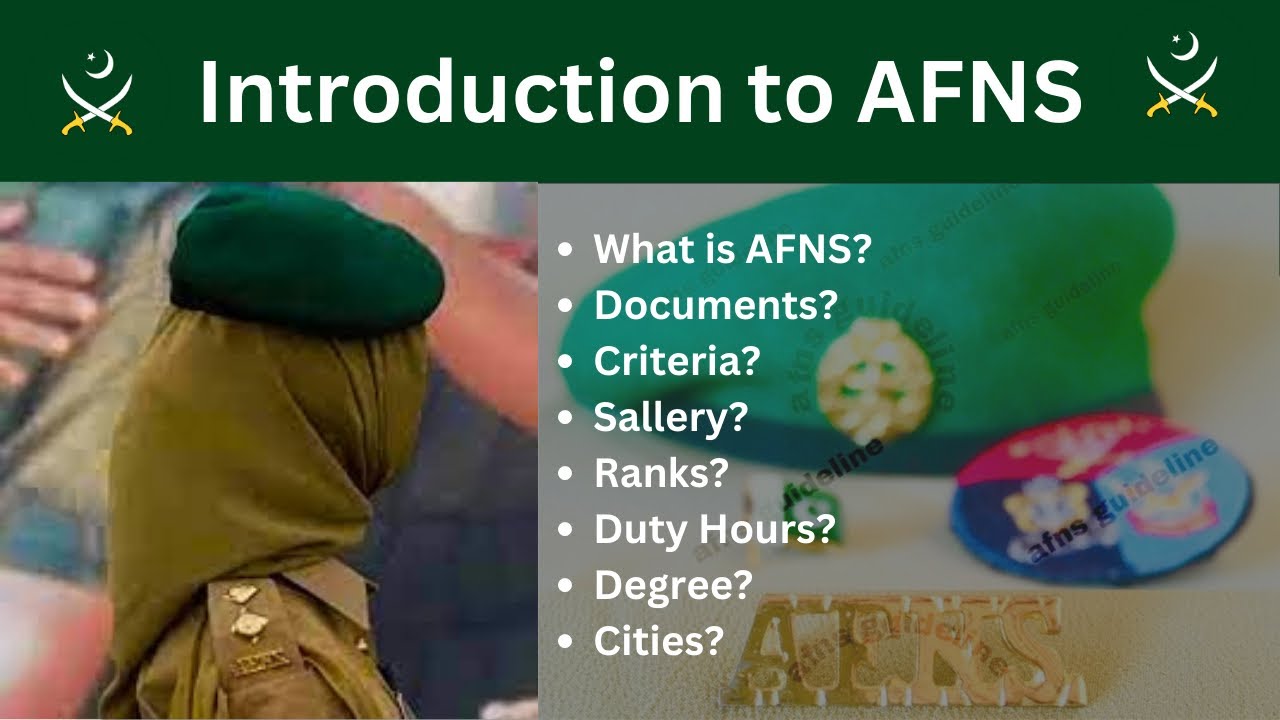 What is AFNS job for Girls #Afnsguideline - YouTube