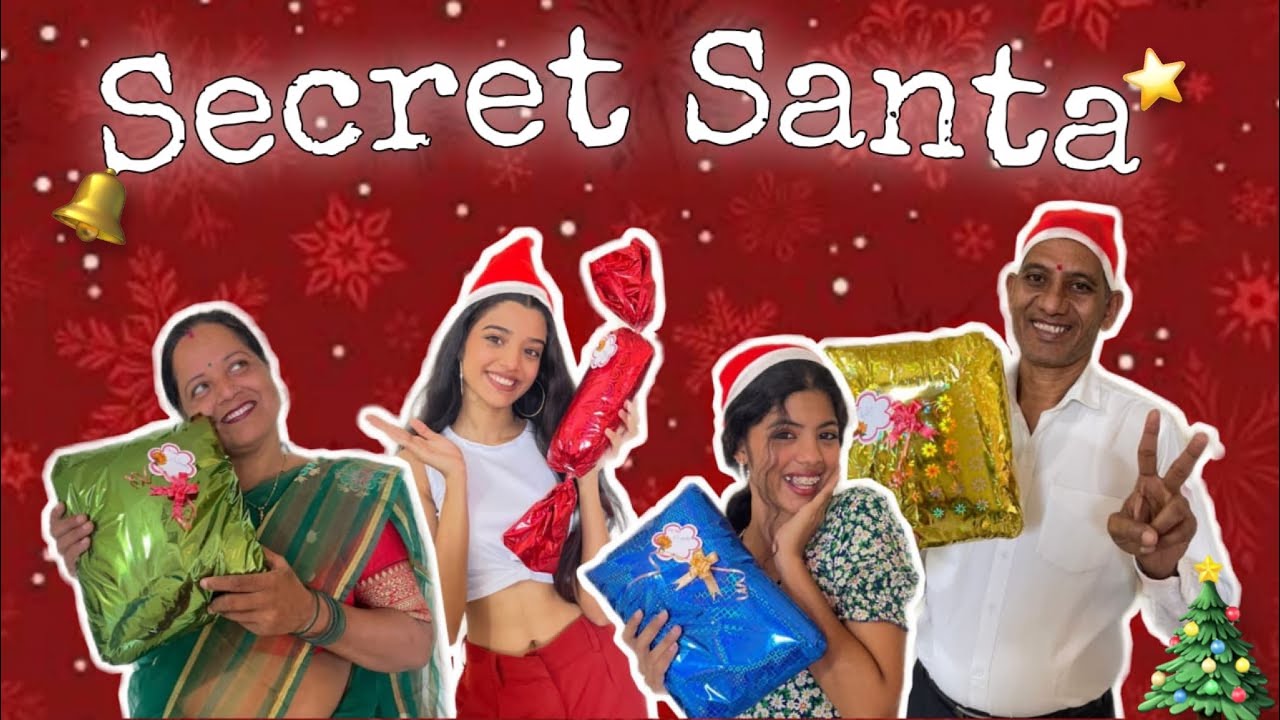 SECRET SANTA🎄 | *With Family* | Vlogmas #3 | Harshita Karma #vlogmas # ...