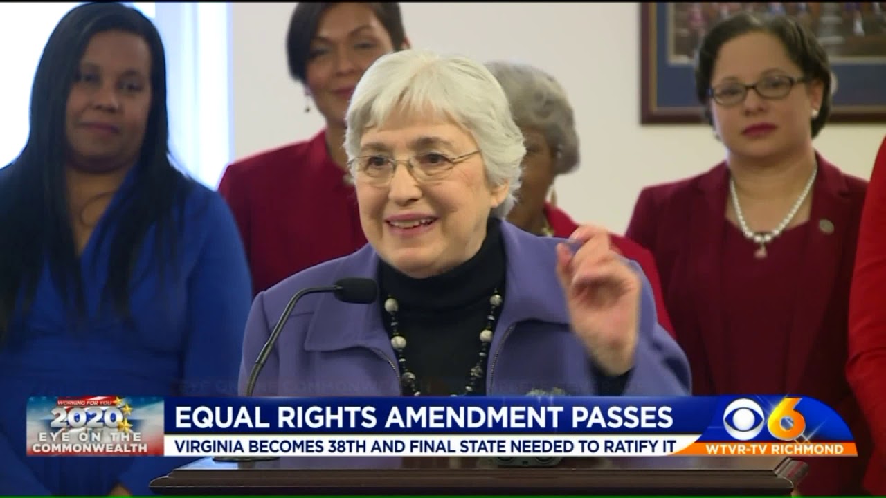 Virginia Becomes Critical 38th State to Ratify Equal Rights Amendment ...