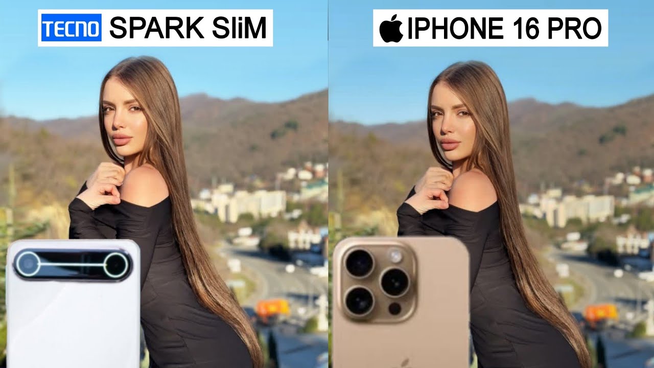 Tecno spark SliM VS iphone 16 pro Camera test Comparison - YouTube
