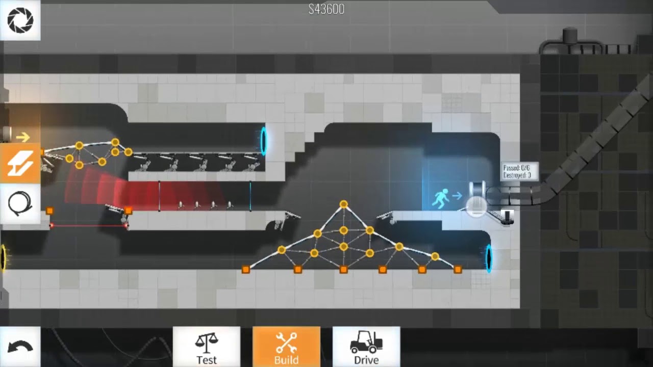 Bridge Constructor Portal Level 12 Walkthrough - YouTube