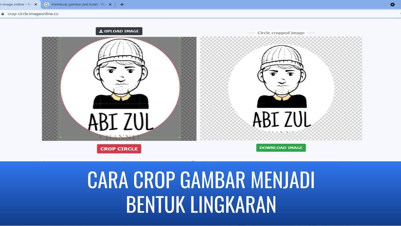 Cara mudah crop foto bentuk lingkaran - YouTube