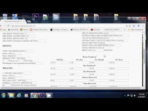 Lesson 26 The Mining Project Economics Calculator - YouTube