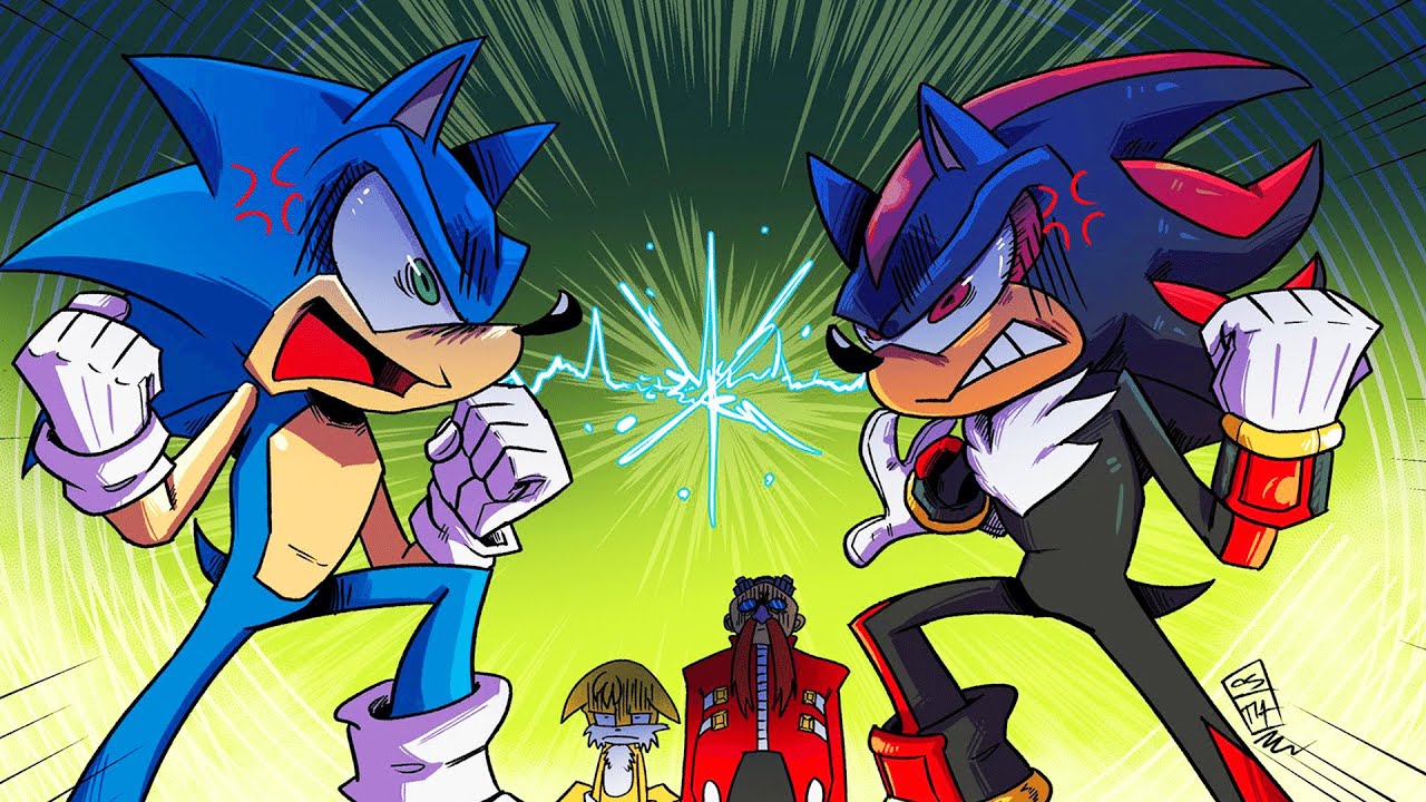 SONIC VS SHADOW - Race To Win (Animated Music Video) - YouTube