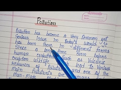 Essay writing on pollution in short paragraph || pollution paragraph in ...