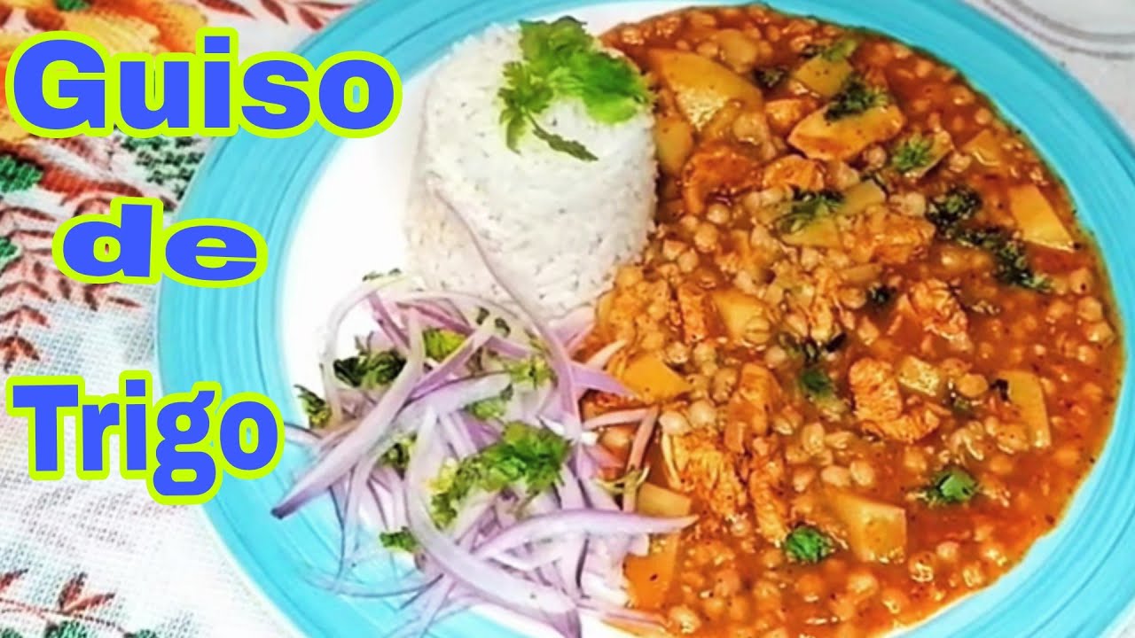 ‼️Así Preparo Este Delicioso GUISO DE TRIGO CON POLLO Comida Peruana ...