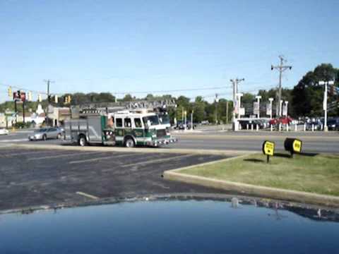 Green&White and White&Blue Delaware Fire trucks - YouTube