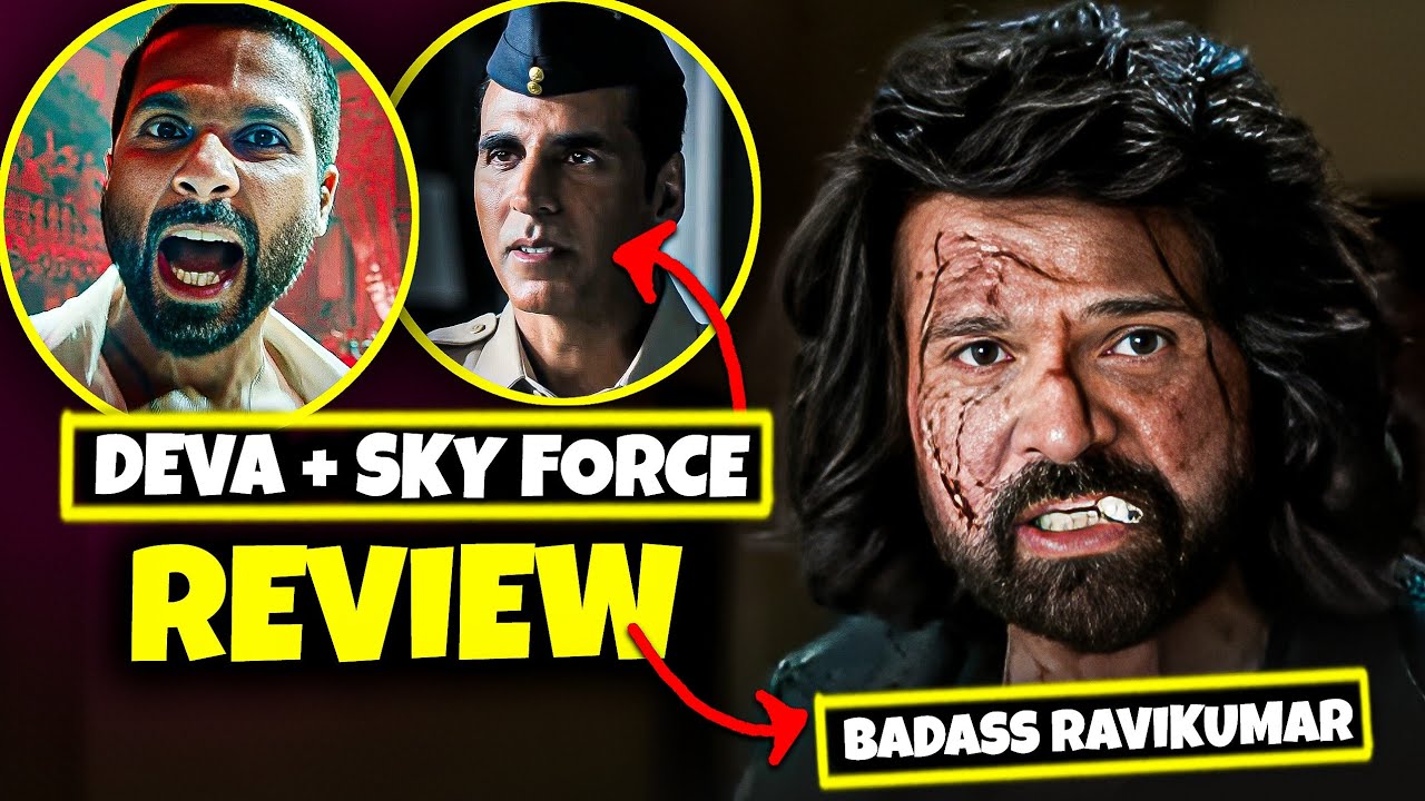 DHAMAKEDAAR 2025 🔥💀 ( Badass Ravi Kumar Movie + Deva Movie + Sky Force Movie ) Trailer REVIEW ...