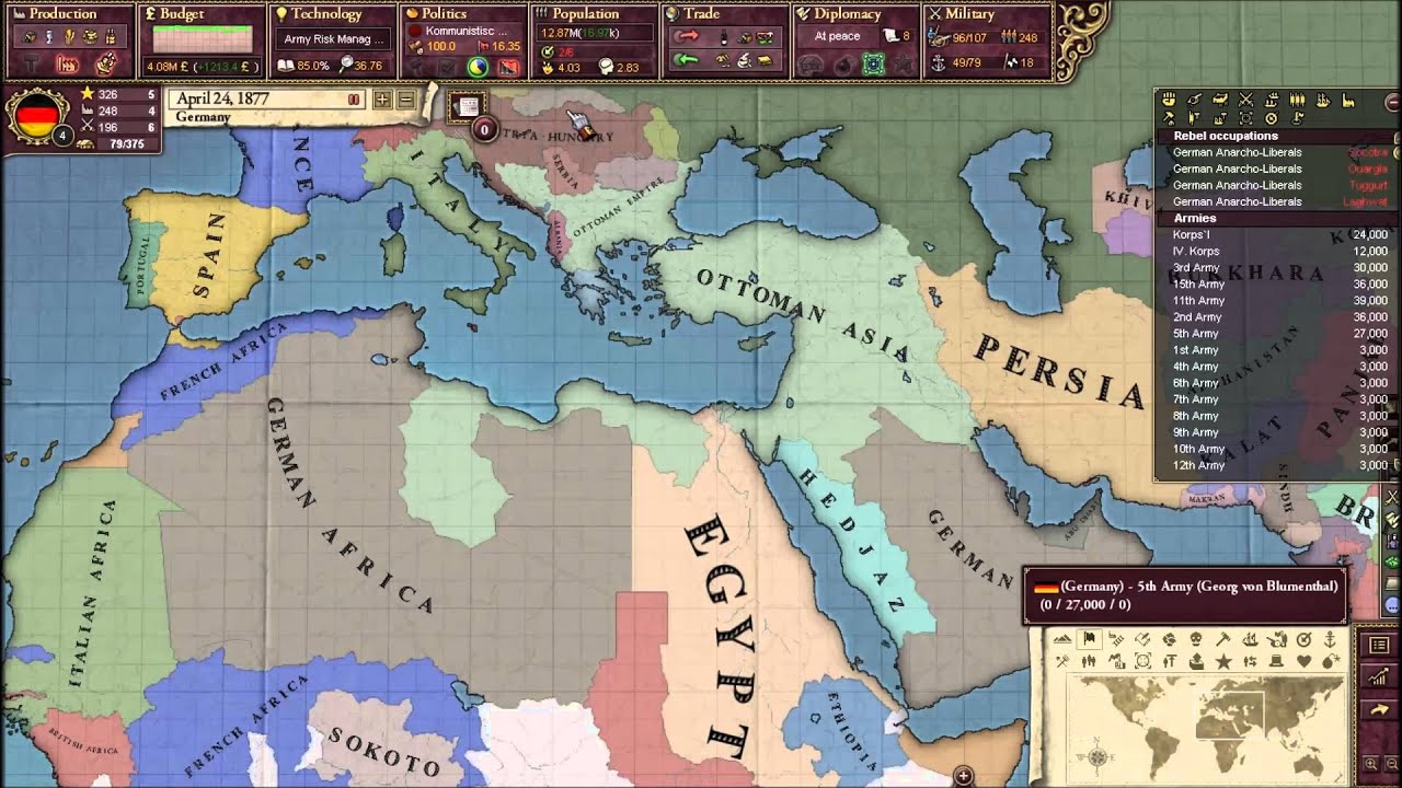 Victoria 2 my German Empire - YouTube