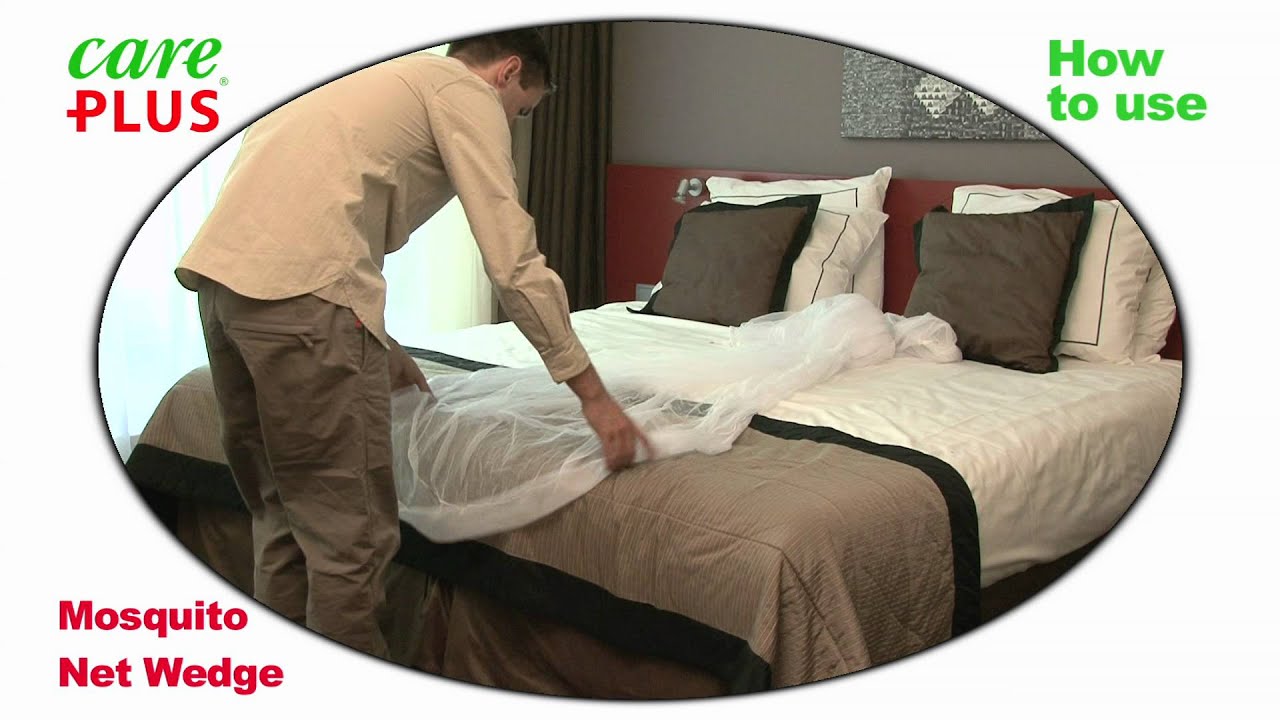 How to use a Care Plus Wedge Mosquito net Indoors.mov - YouTube