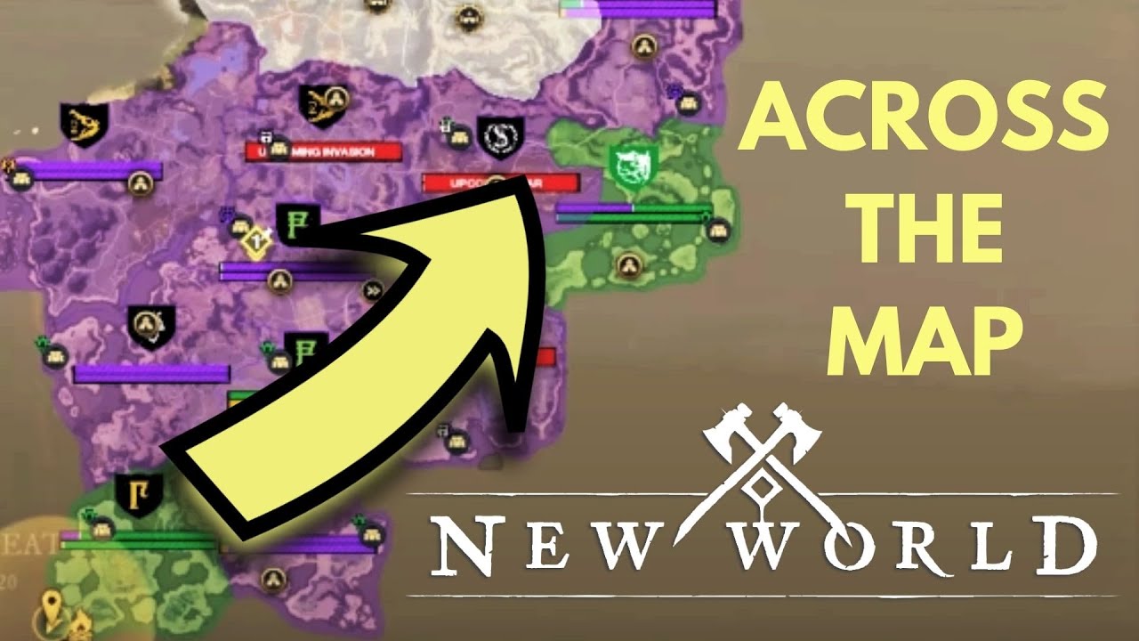 HOW BIG IS THE MAP in New World? Run Across the Map - YouTube