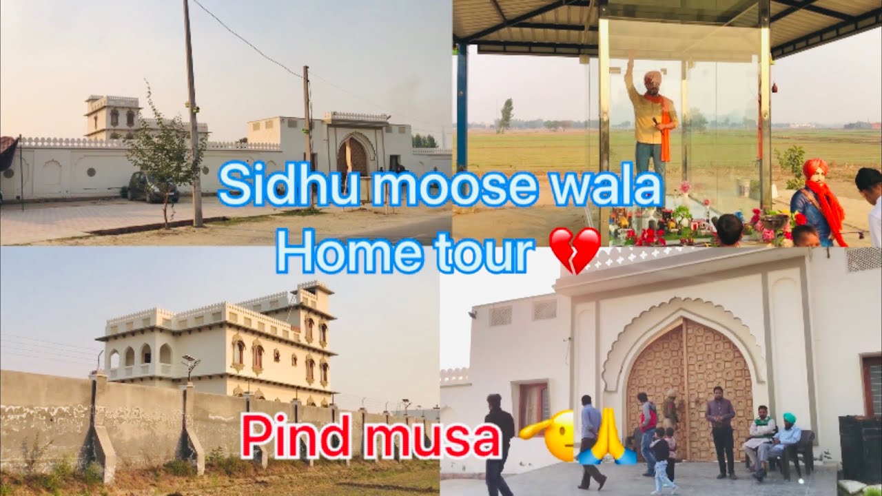 Sidhu moose wala home tour vlog 🥺💔. Pind moosa 🙌🙏. #sidhumoosewala ...