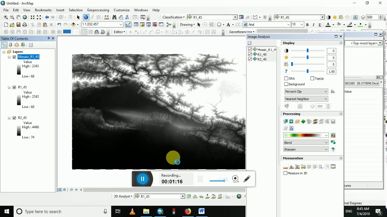 How to Merge Downloaded DEM by Using Arcmap ? - YouTube