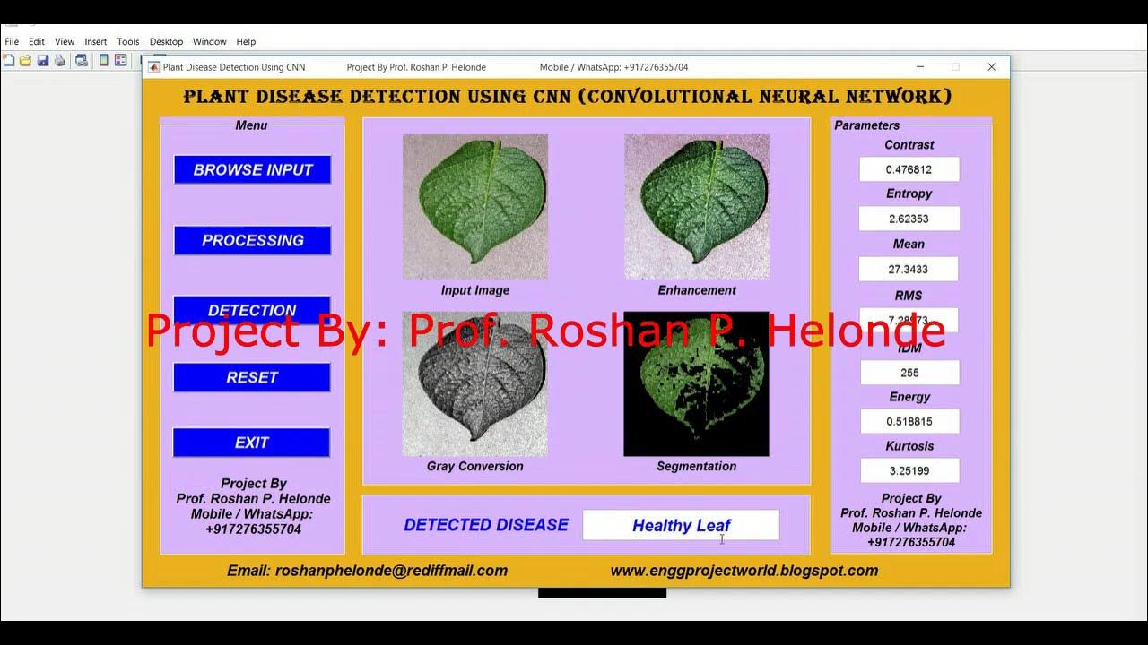 Plant Disease Detection Using Matlab | Plant Disease Classification Using Machine Learning - YouTube