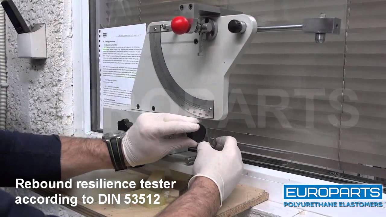 Rebound resilience test - Quality Control Lab, Europarts | Polyurethane ...