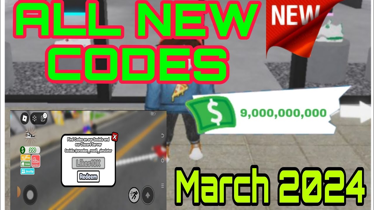*NEW* SNEAKER RESELL SIMULATOR ROBLOX CODES 2024 - SNEAKER RESELL ...