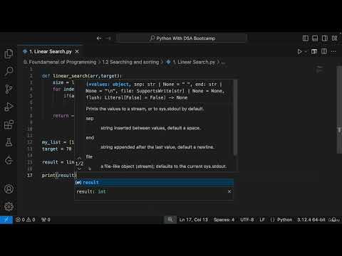 027 - Linear Search - YouTube