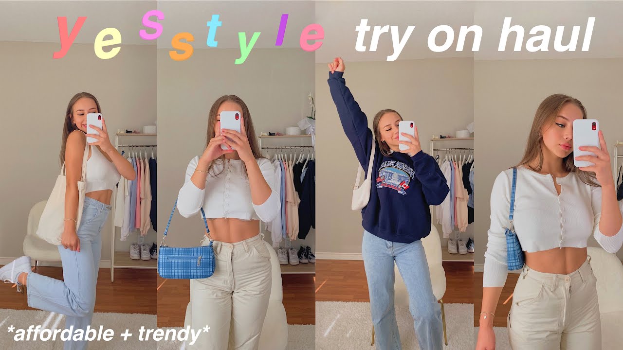 back to school YESSTYLE try-on haul !! (comfy, trendy & affordable ...