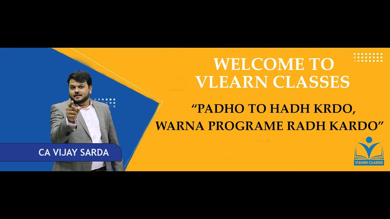 Welcome To VLearn classes. A Journey worth Living. #vijay sarda #vlearn - YouTube