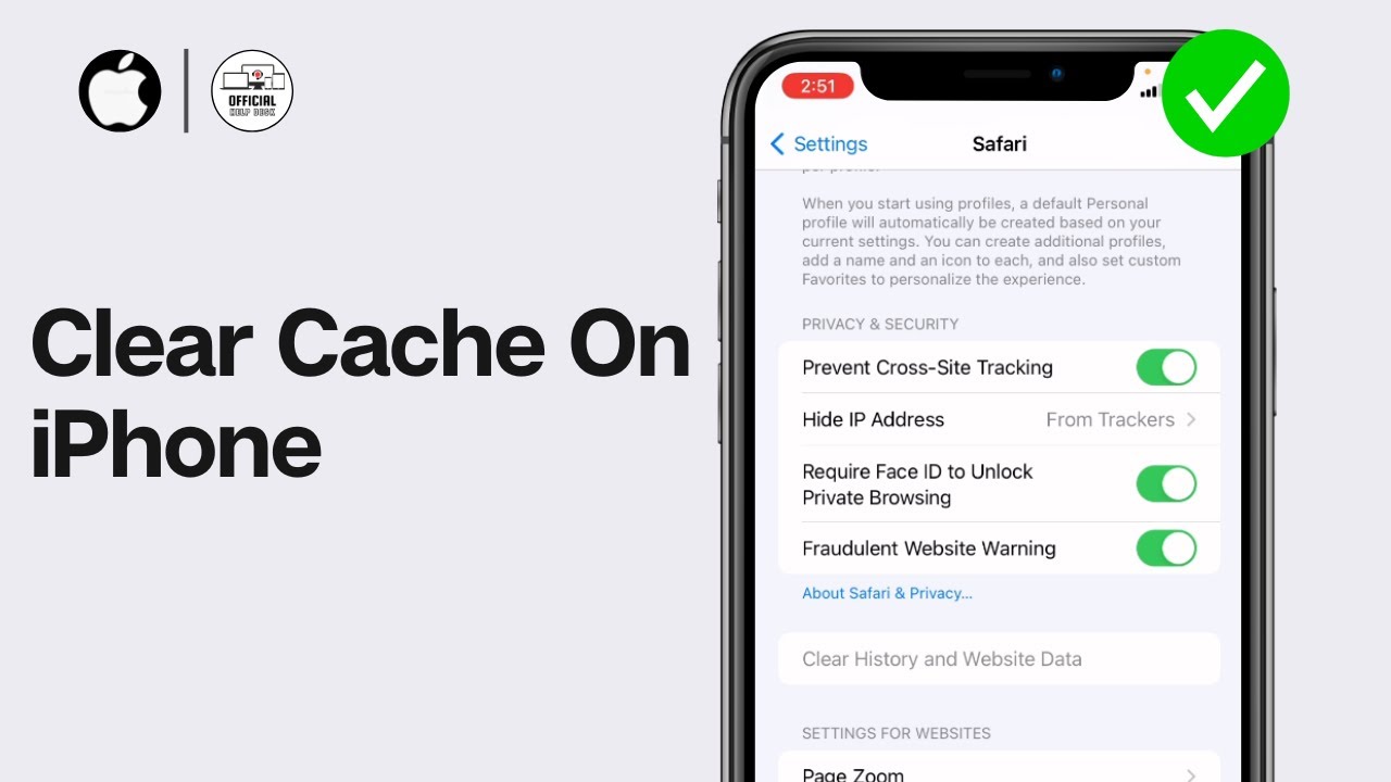 How To Clear Cache On iPhone 2024 | Clear The History, Cache And Cookie ...