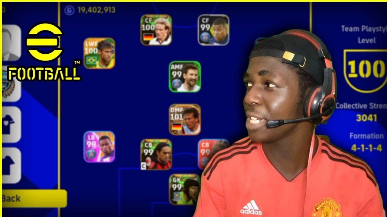 4-1-1-4 ULTRA ATTACK MANAGER/FORMATION EFOOTBALL MOBILE - YouTube