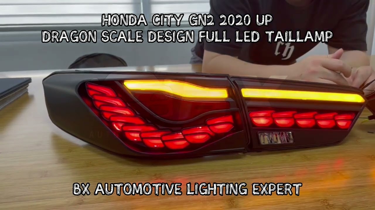 Honda City Gn2 2020 up 🚗 | Dragon Scale Design Full Led Taillamp ...