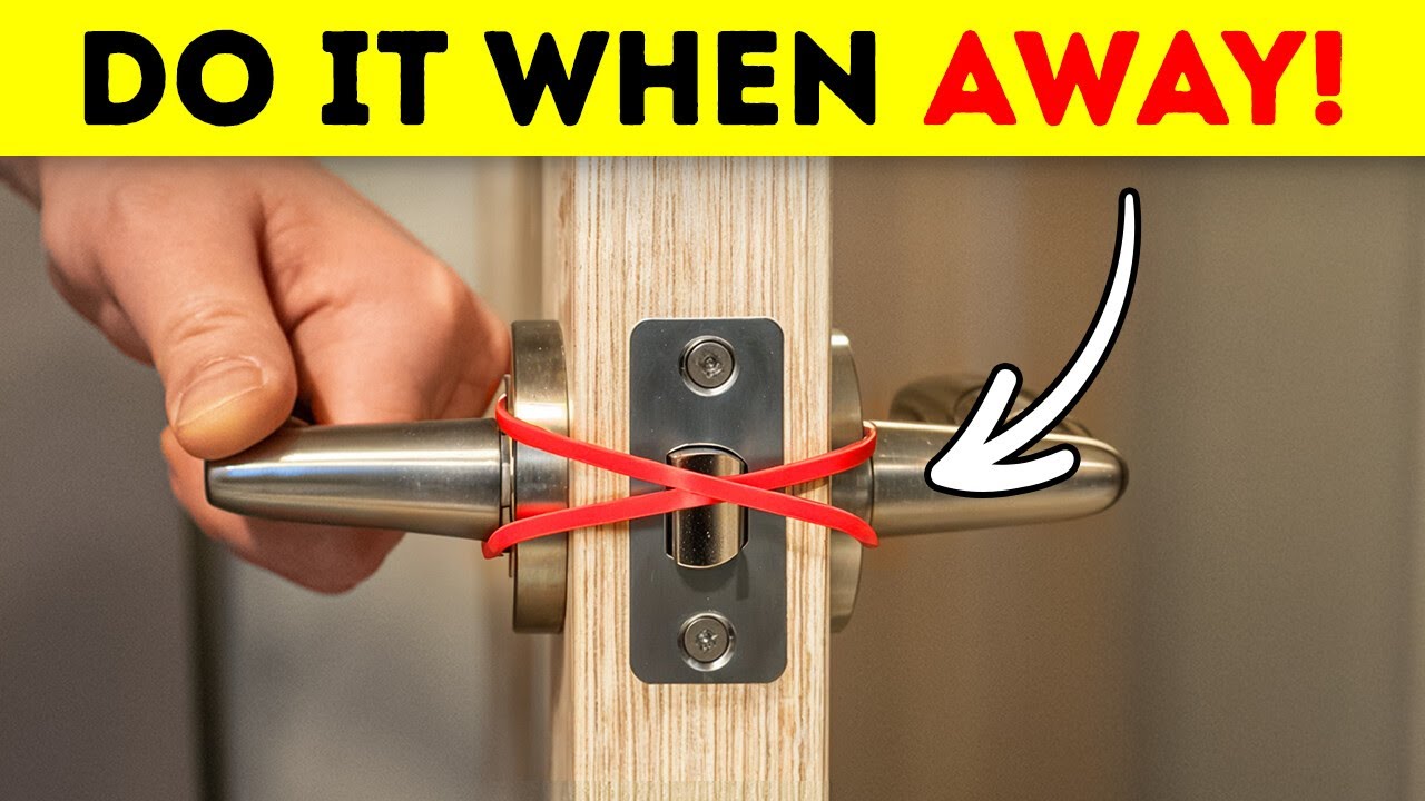 Put Rubber Bands Over Your Door Knob If You Don’t Trust Anyone - YouTube