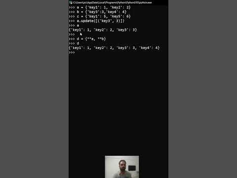 How To Combine/Update/Merge Python Dictionaries - YouTube