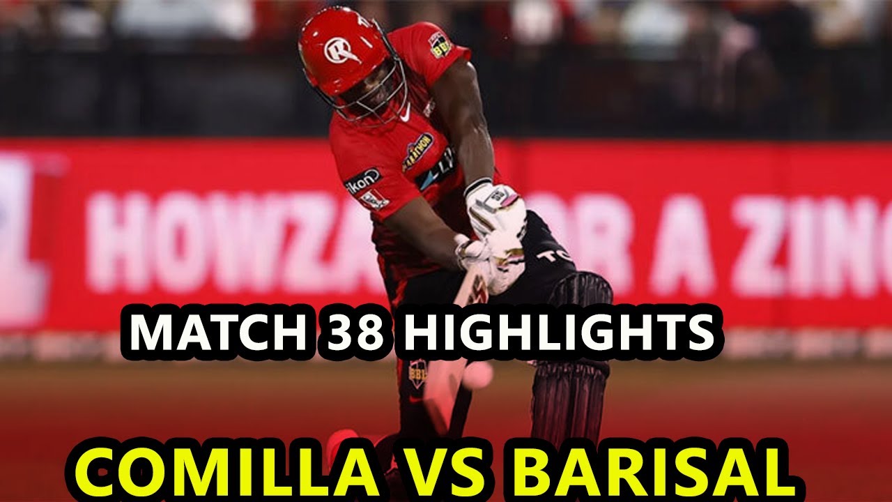 BPL 2023 MATCH 38 HIGHLIGHTS FORTUNE BARISAL VS COMILLA VICTORIANCE ...