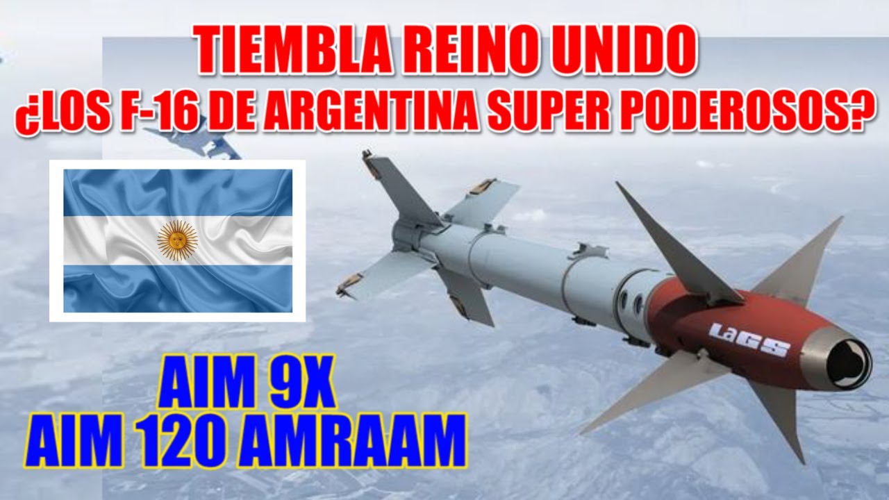 32 F-16 para Argentina con misiles AIM 9X y AIM 120 AMRAAM congreso de EE.UU decide - YouTube