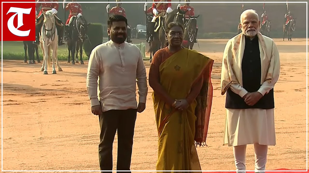 LIVE: PM Modi attends ceremonial welcome for Sri Lankan President at Rashtrapati Bhavan - YouTube