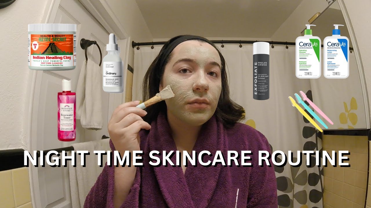 NIGHT TME SKINCARE ROUTINE l my 10 step routine - YouTube