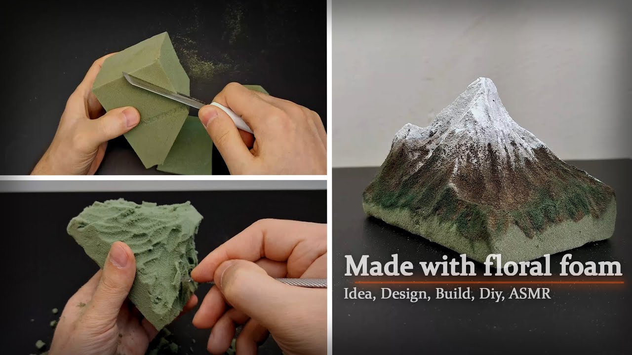Make This Amazing Snowy Mountain Model From Scratch | ASMR /DIY - YouTube