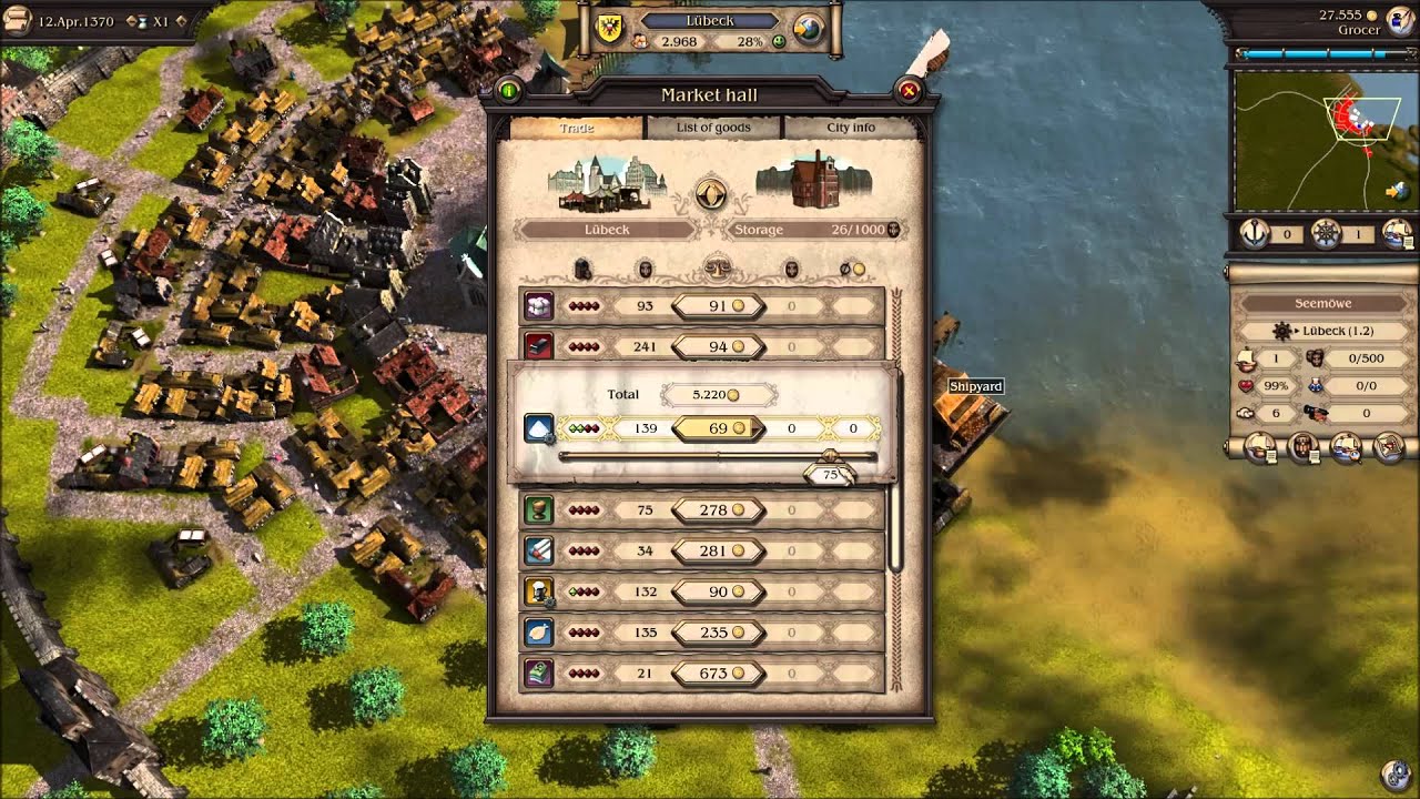 Lets Play Patrician IV - Rise of a Dynasty - Episode One - YouTube