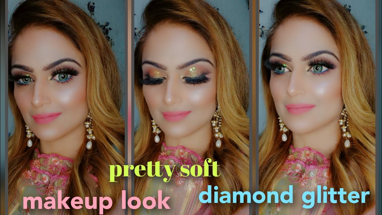 glam pretty soft look winter event full makeup tutorial Sitting at home ...