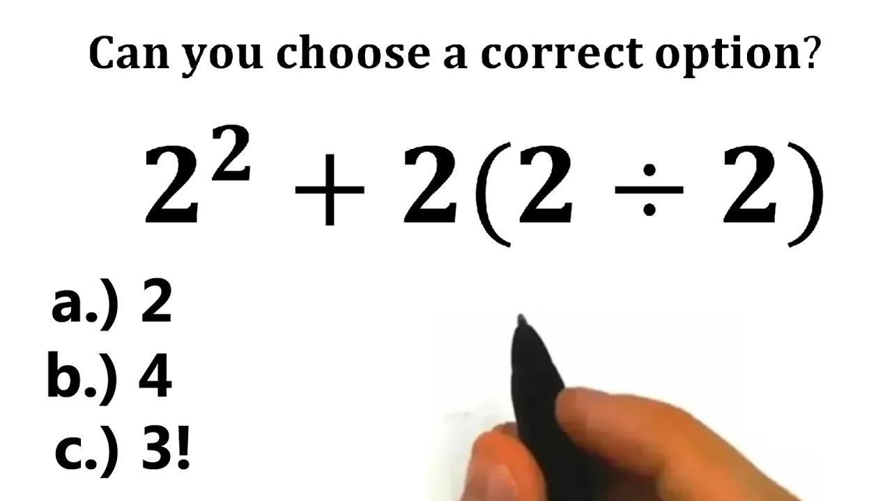 A great basic math question | Can you solve? - YouTube