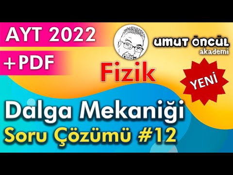 Fizik | AYT | 2022 | Dalga Mekaniği | Soru Çözümü #12 | +PDF