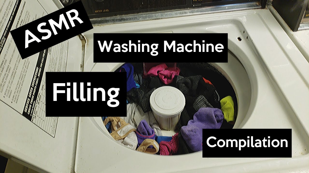 Washing machine filling compilation ~ ASMR ~ - YouTube