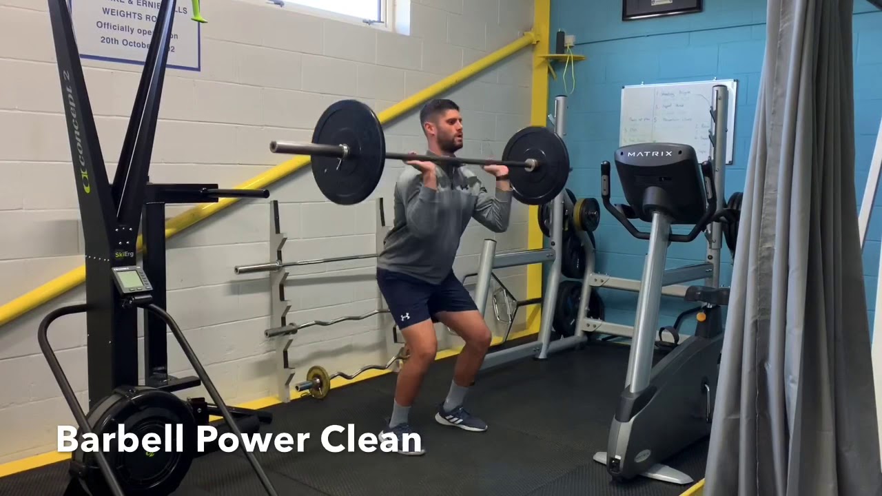 Barbell Power Clean - YouTube