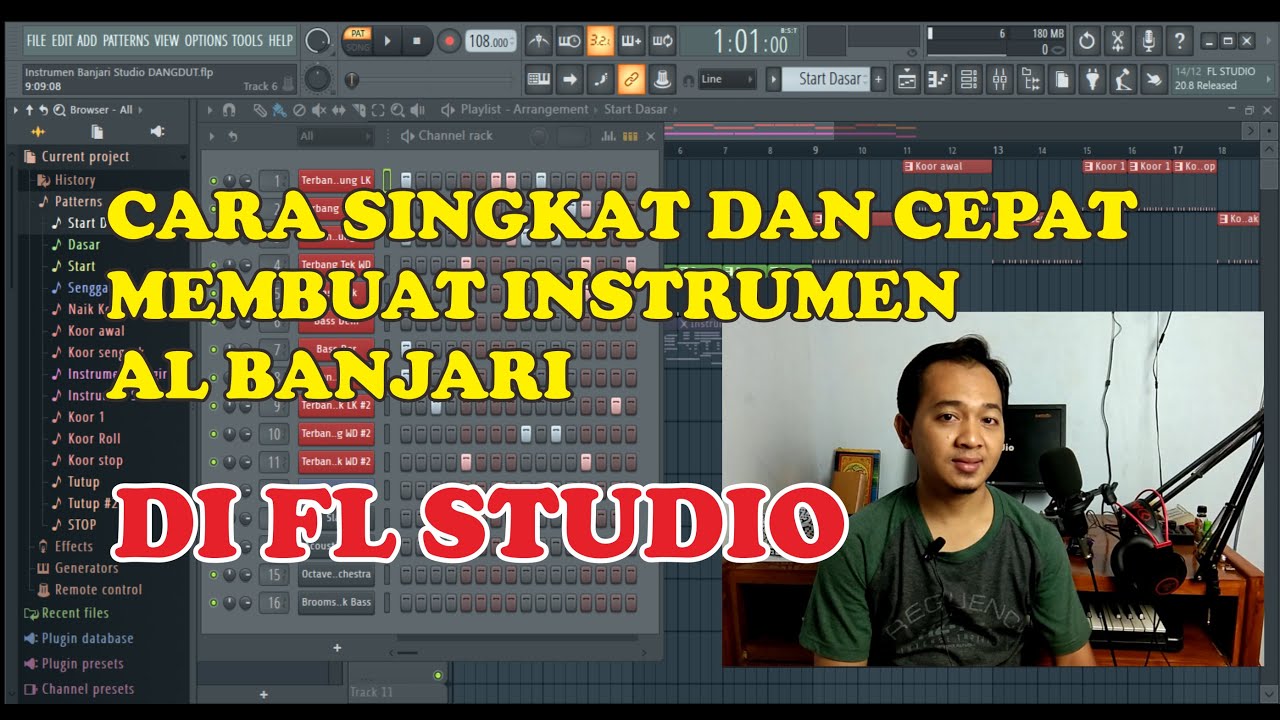 TUTORIAL BANJARI COVER CEPAT BISA DI FL STUDIO - YouTube