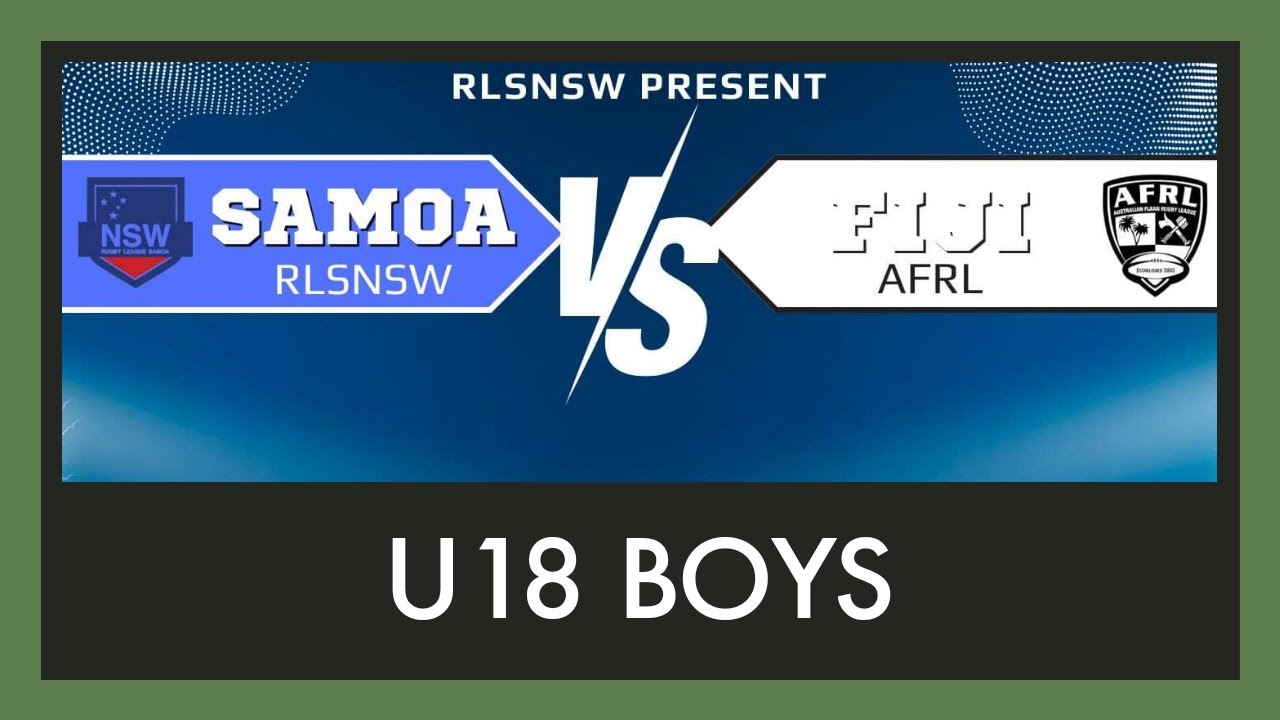 (Recorded) U18 Boys - RLSNSW v AFRL - YouTube