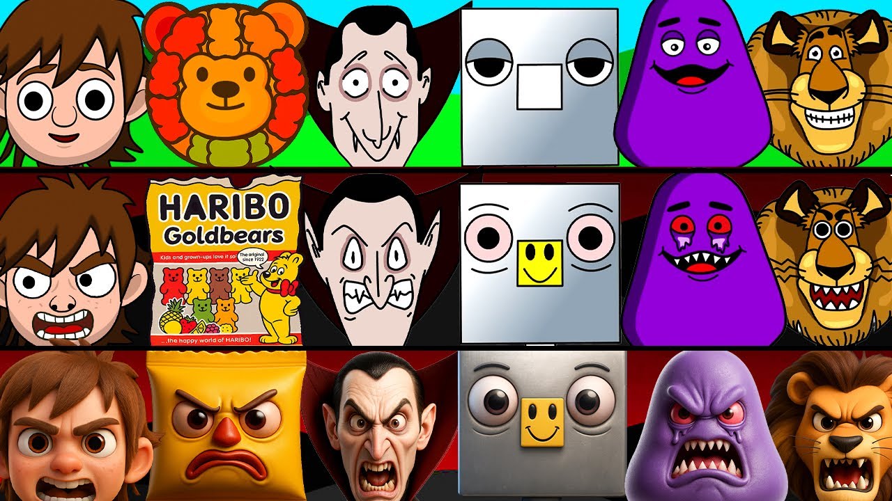 Incredibox Sprunki OC Phase 1 to Phase 3 Minecraft, ROBLOX, Man Ray ...