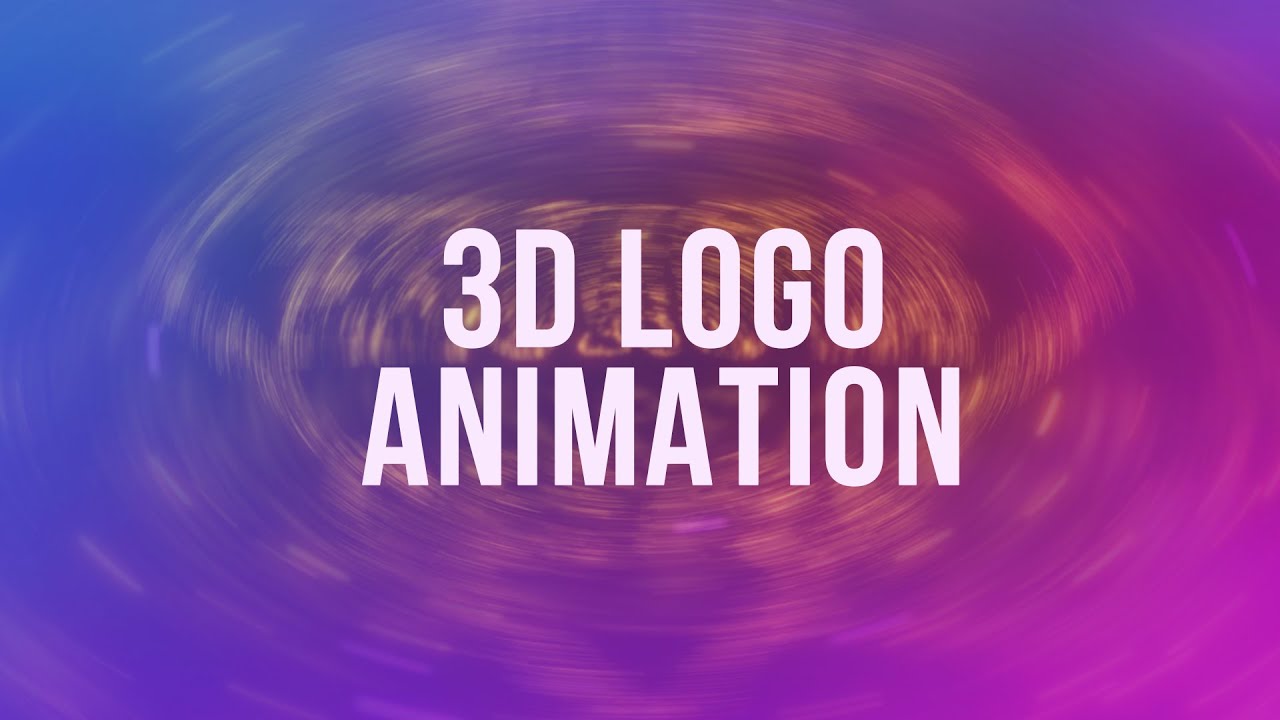 Do you want 3D logo animation? - YouTube